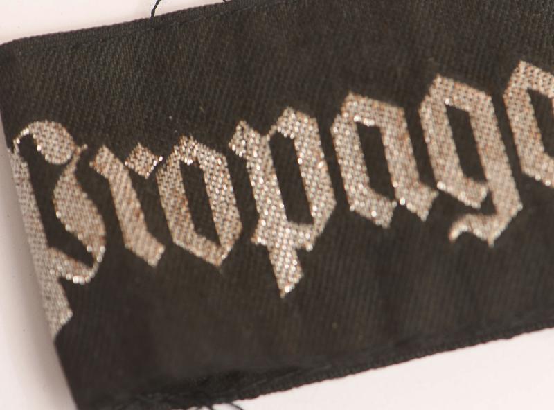 Regimentals | GERMAN WWII PROPAGANDA COMPANY CUFF TITLE.