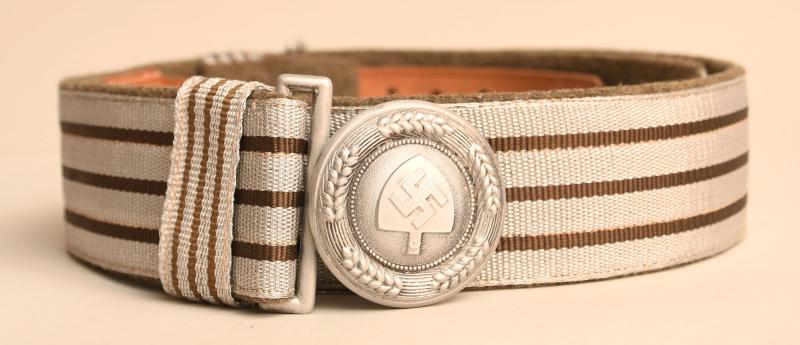 Regimentals | GERMAN WWII RAD BROCADE BELT AND INSIGNIA SET, CASED.