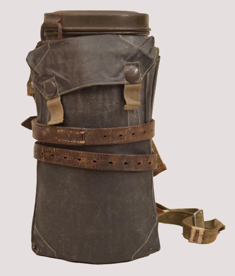 Regimentals | GERMAN WWII ARMED FORCES GAS MASK AND GAS CAPE SET.