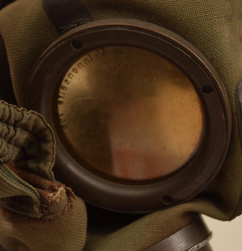 Regimentals | GERMAN WWII ARMED FORCES GAS MASK AND GAS CAPE SET.