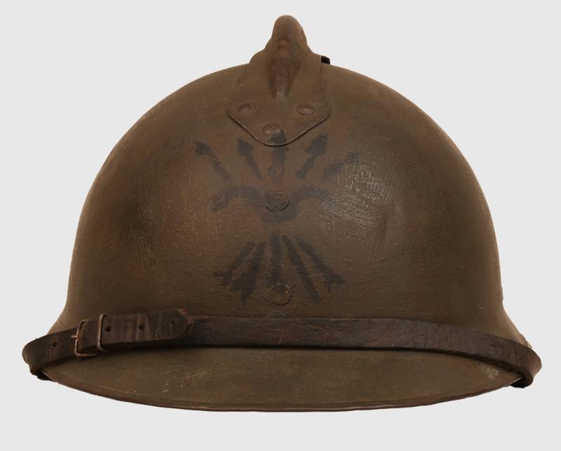 Regimentals | ITALIAN WWI ADRIAN HELMET REUSED IN THE SPANISH CIVIL WAR.